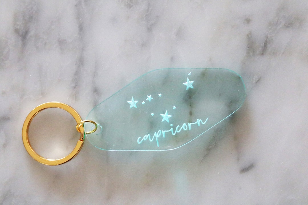 Zodiac Motel Keychain | CHOOSE YOUR COLOR | Gift | Backpack | Key Chain ...