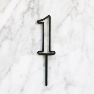 Single Number Acrylic Cake Topper CHOOSE YOUR NUMBER | Etsy