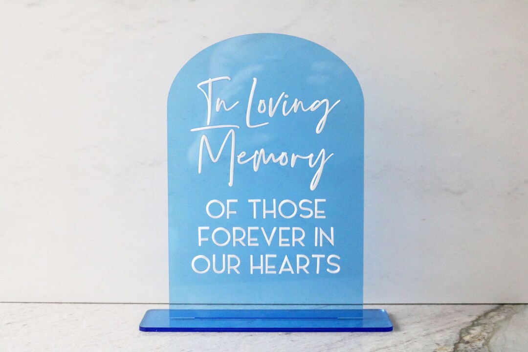 Acrylic Arch Memory Sign | Acrylic Wedding Sign | Wedding Decor ...