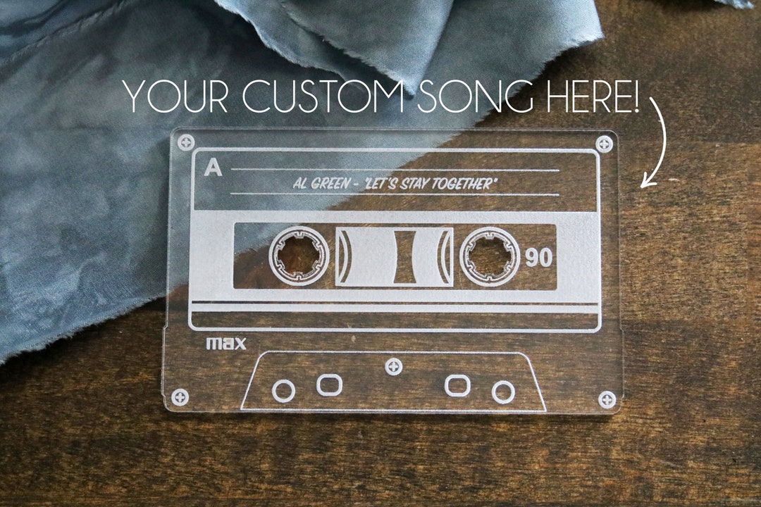 Custom Retro Vintage Cassette Tape Keepsake Choose Your Song - Etsy