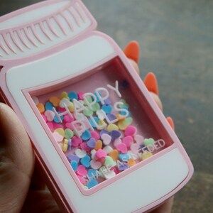 Happy Pills Prescription Bottle Shaker Keychain CHOOSE YOUR COLOR Gift ...