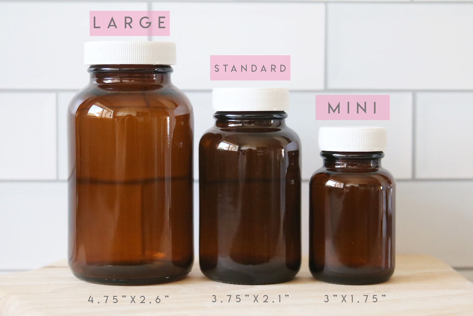 Custom Calligraphy MINI Amber Glass Pill Bottle Custom - Etsy