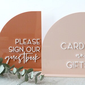 Acrylic Half Arch Guestbook Sign | Acrylic Wedding Sign | Wedding Decor ...