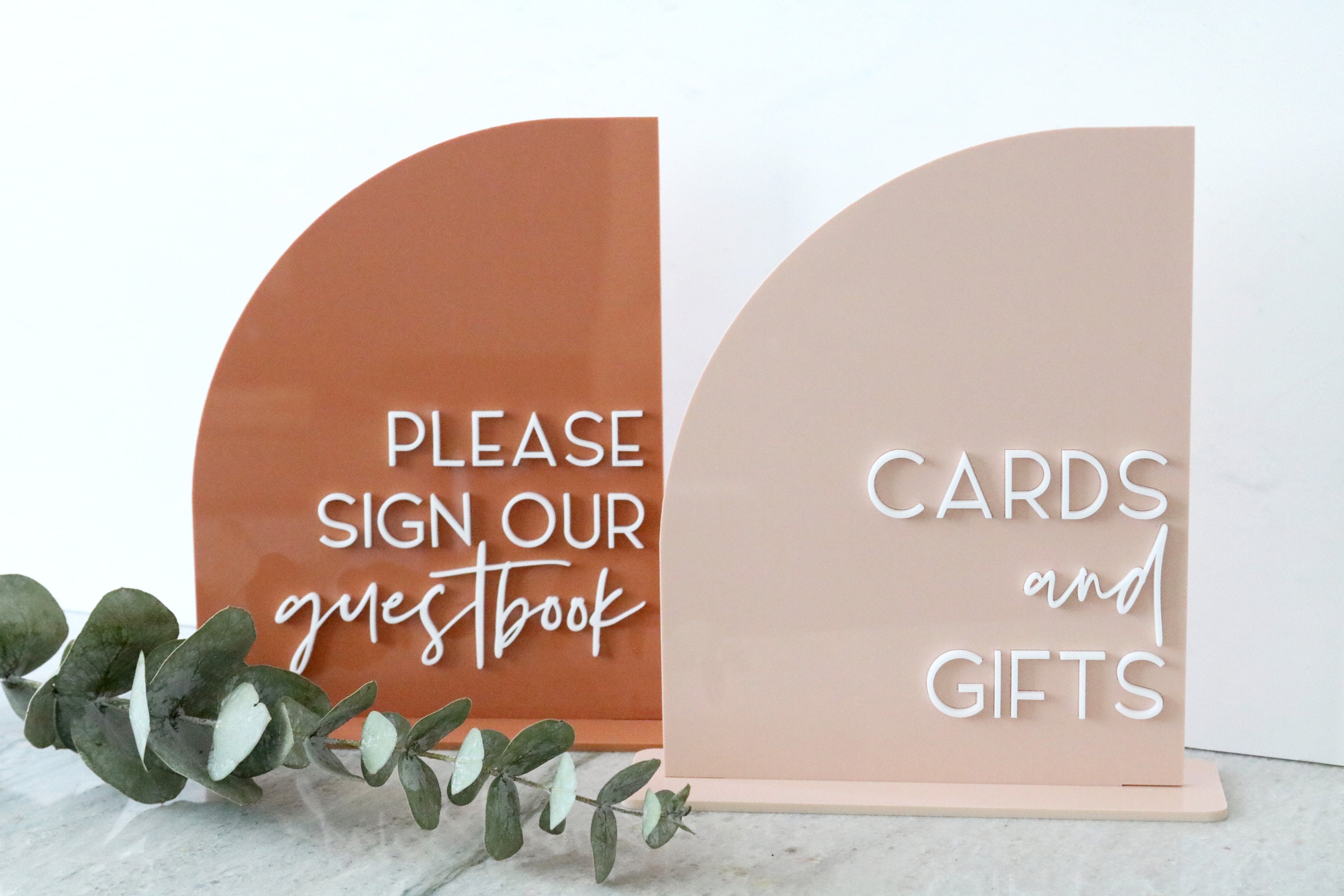 Acrylic Half Arch Guestbook Sign | Acrylic Wedding Sign | Wedding Decor ...
