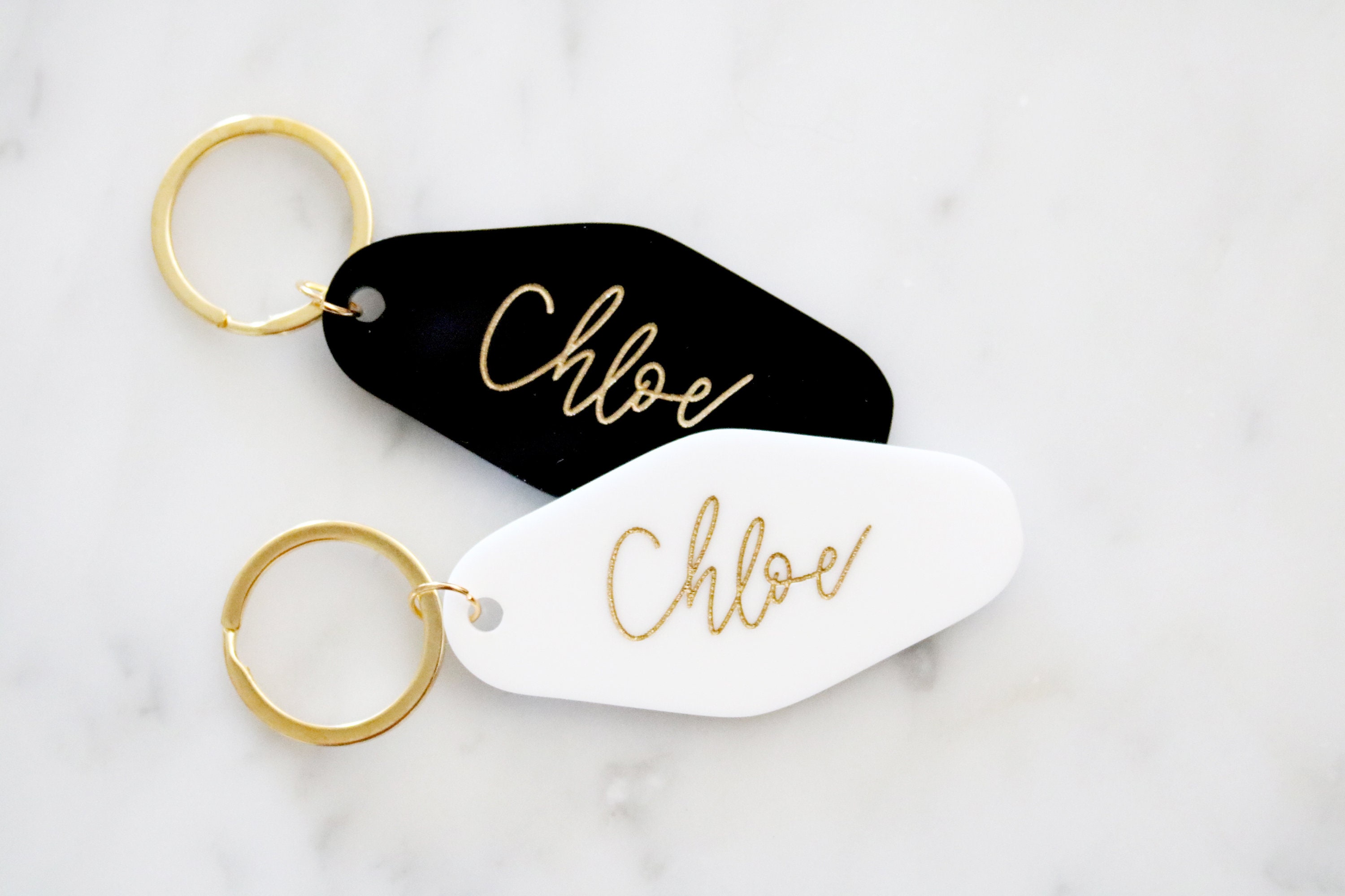 Black or White Custom Motel Keychain Back to School - Etsy