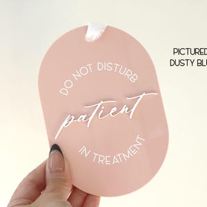 Custom Acrylic Do Not Disturb Sign | Salon | Office | Brow | Lash | Spa ...