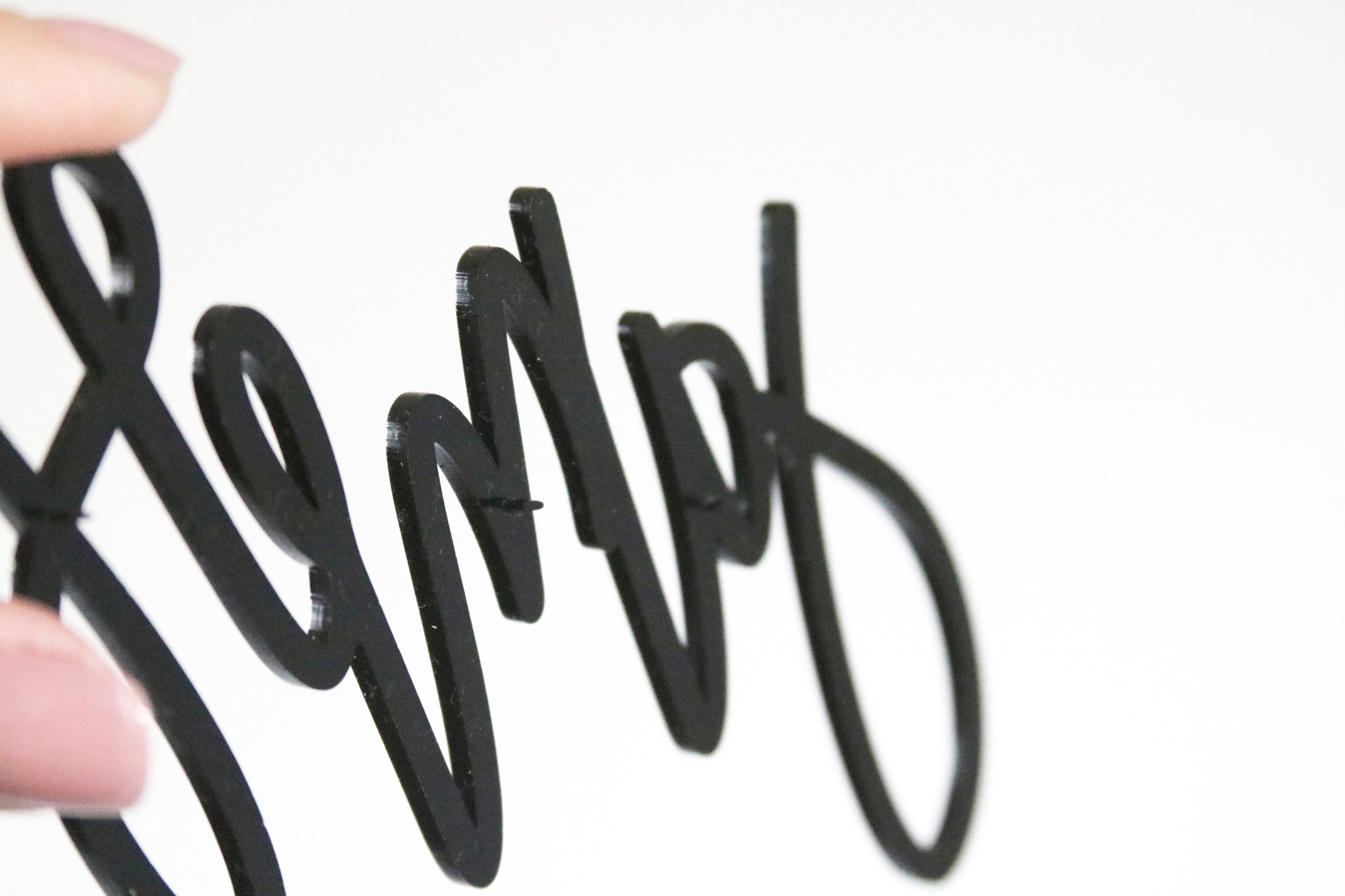 Custom 3 Calligraphy Script Name or Word for Letter | Etsy