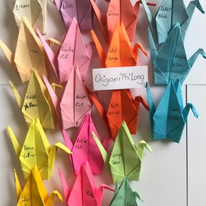 10 Strands/6 Origami Cranes- Paper Cranes on String- Wedding Backdrop ...