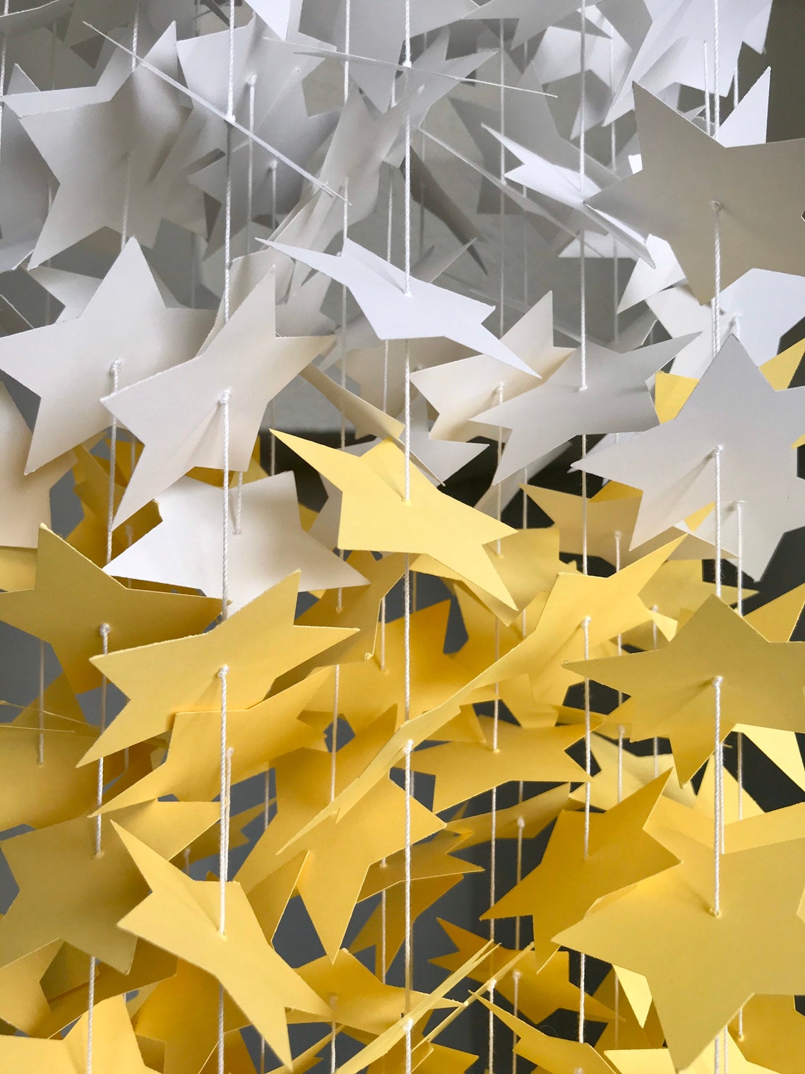 20 Strands Stars Punch Wedding Backdrop Paper Stars Backdrop | Etsy