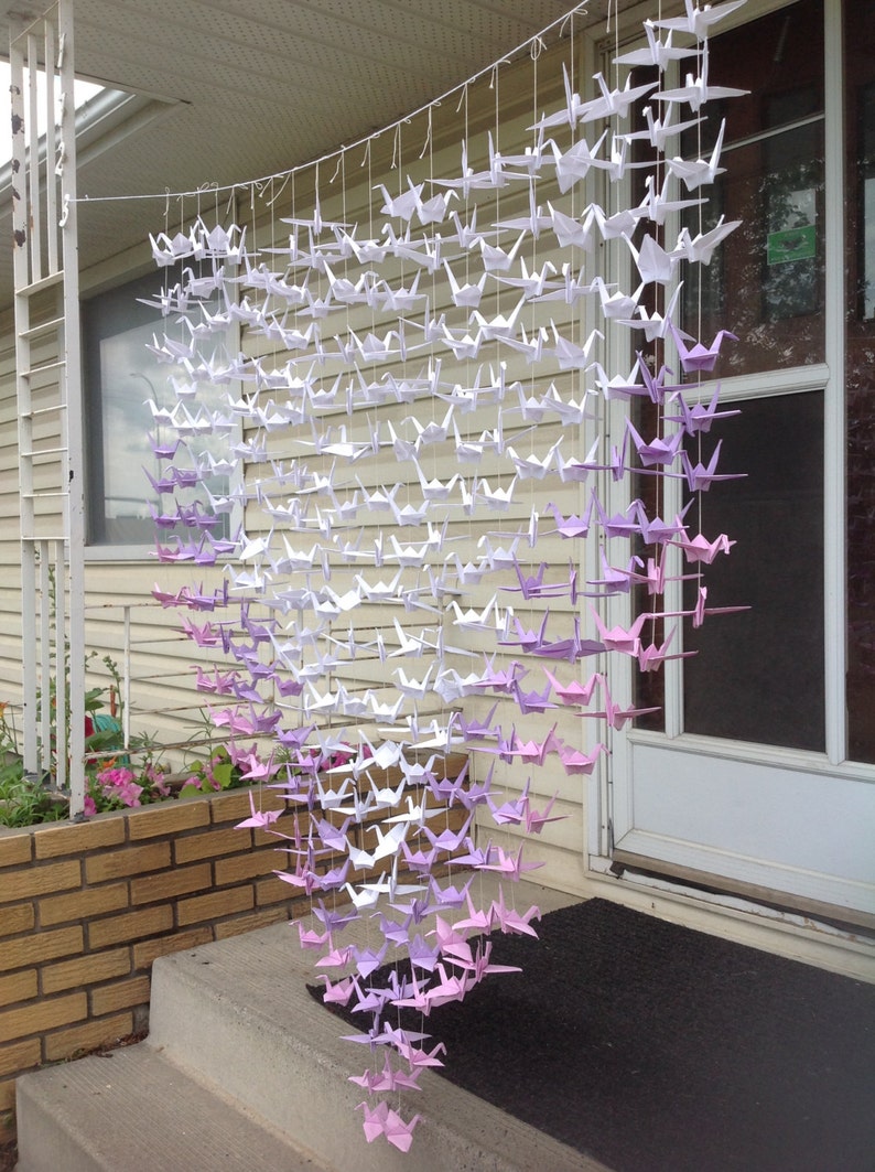 Origami Crane Backdrop Wedding Backdrop Party Garland | Etsy