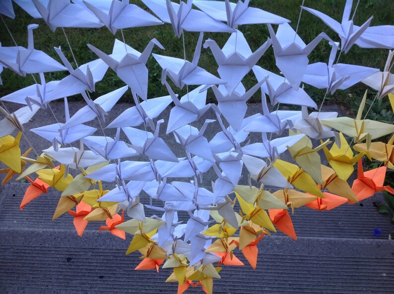 Origami Crane Backdrop Wedding Backdrop Party Garland | Etsy