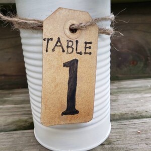 Table Numbers Rustic Wedding Reception Decor Farmhouse - Etsy
