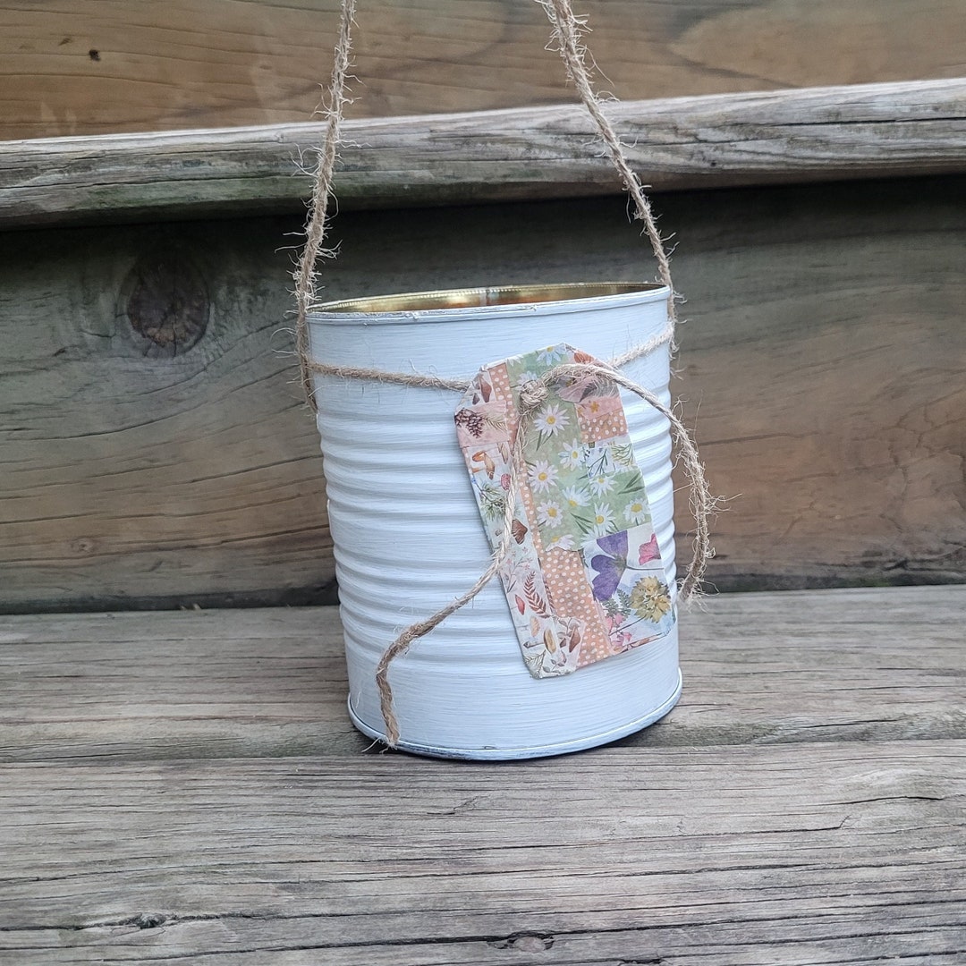 Upcycled Flower Girl Bucket, Nature Wedding Decor - Etsy