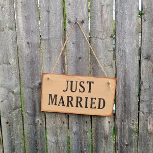 Just Married Sign Wedding Car Decoration Wedding Sign Tradition Just ...