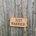 Just Married Sign Wedding Car Decoration Wedding Sign Tradition Just ...