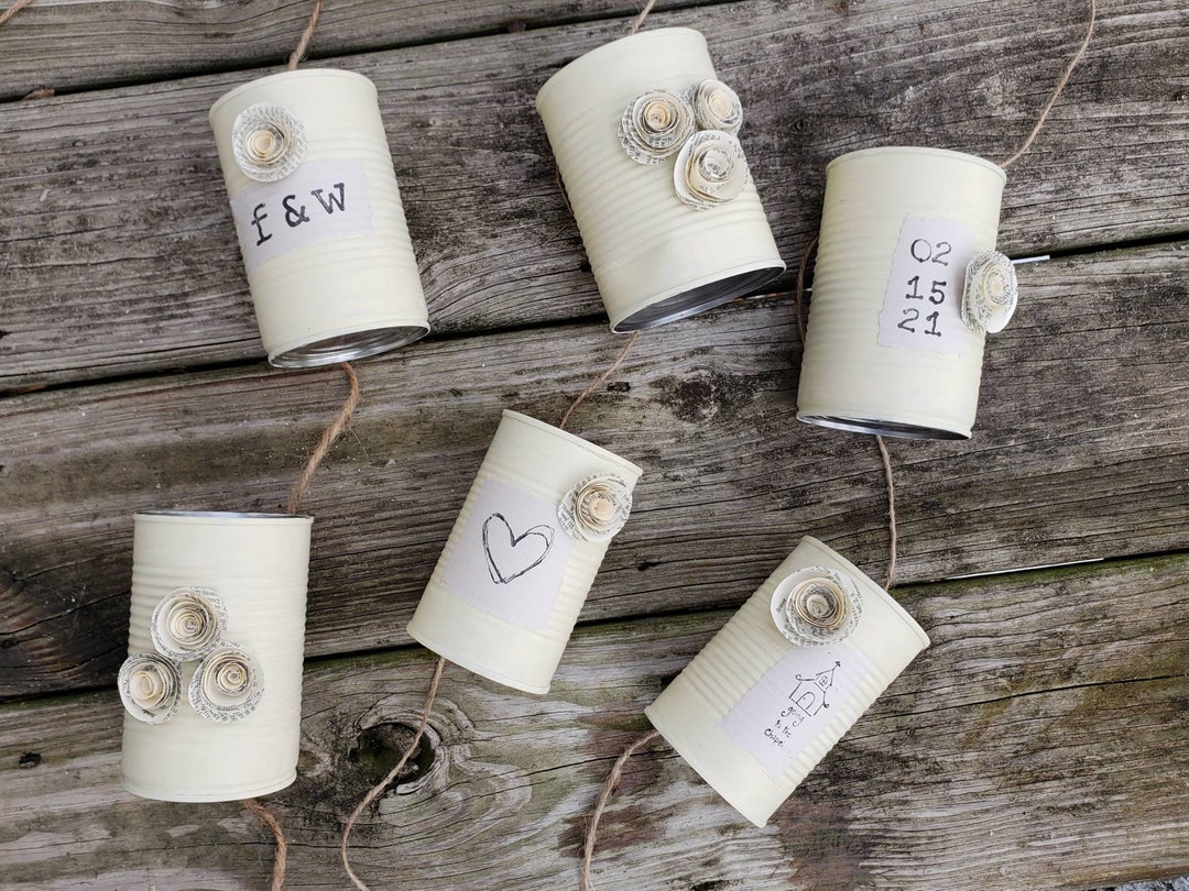 Wedding Car Decoration Custom Just Married Tin Can Wedding Tradition ...