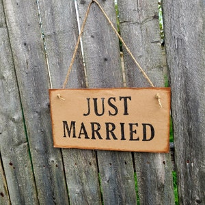 Just Married Sign Wedding Car Decoration Wedding Sign Tradition Just ...