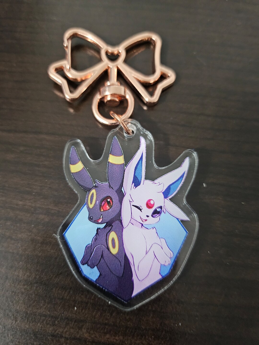 Pokemon Espeon Umbreon Acrylic Charm Keychain - Etsy