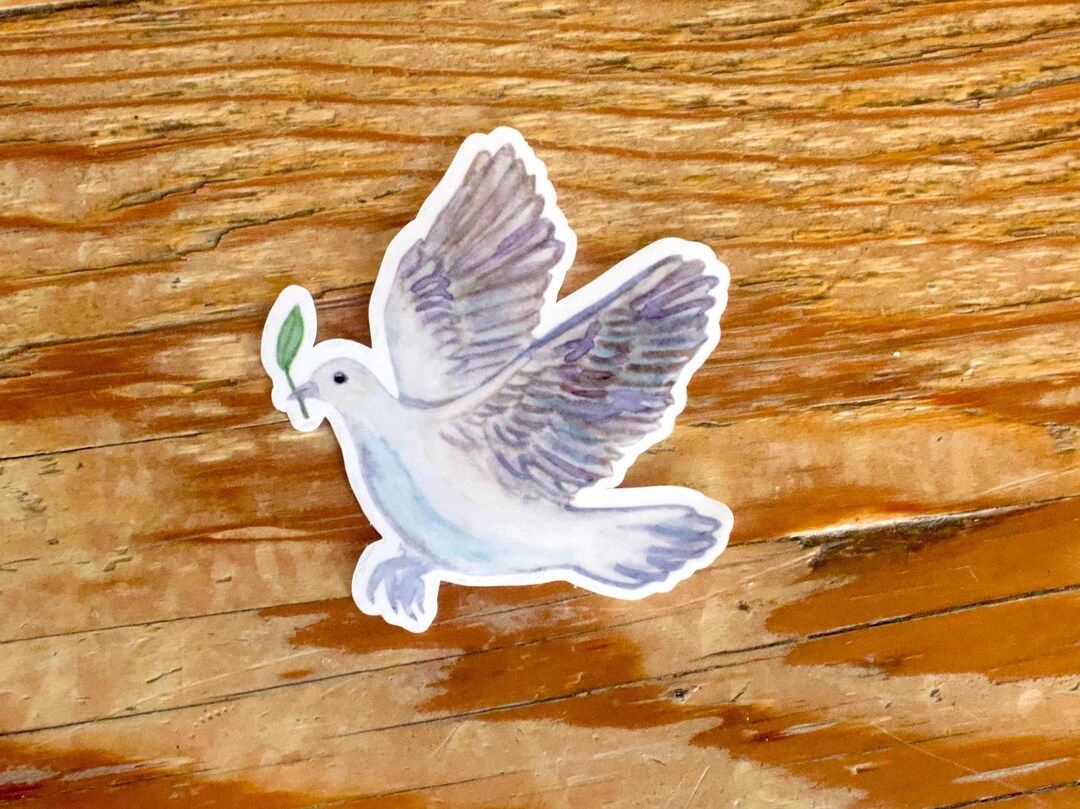 Dove With Olive Leaf Sticker, Perfect Gift for Animal Lovers - Etsy