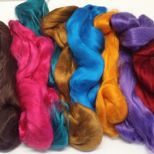 Tussah Silk Laps Sheets Undyed Silk Laps Fiber Silk for | Etsy