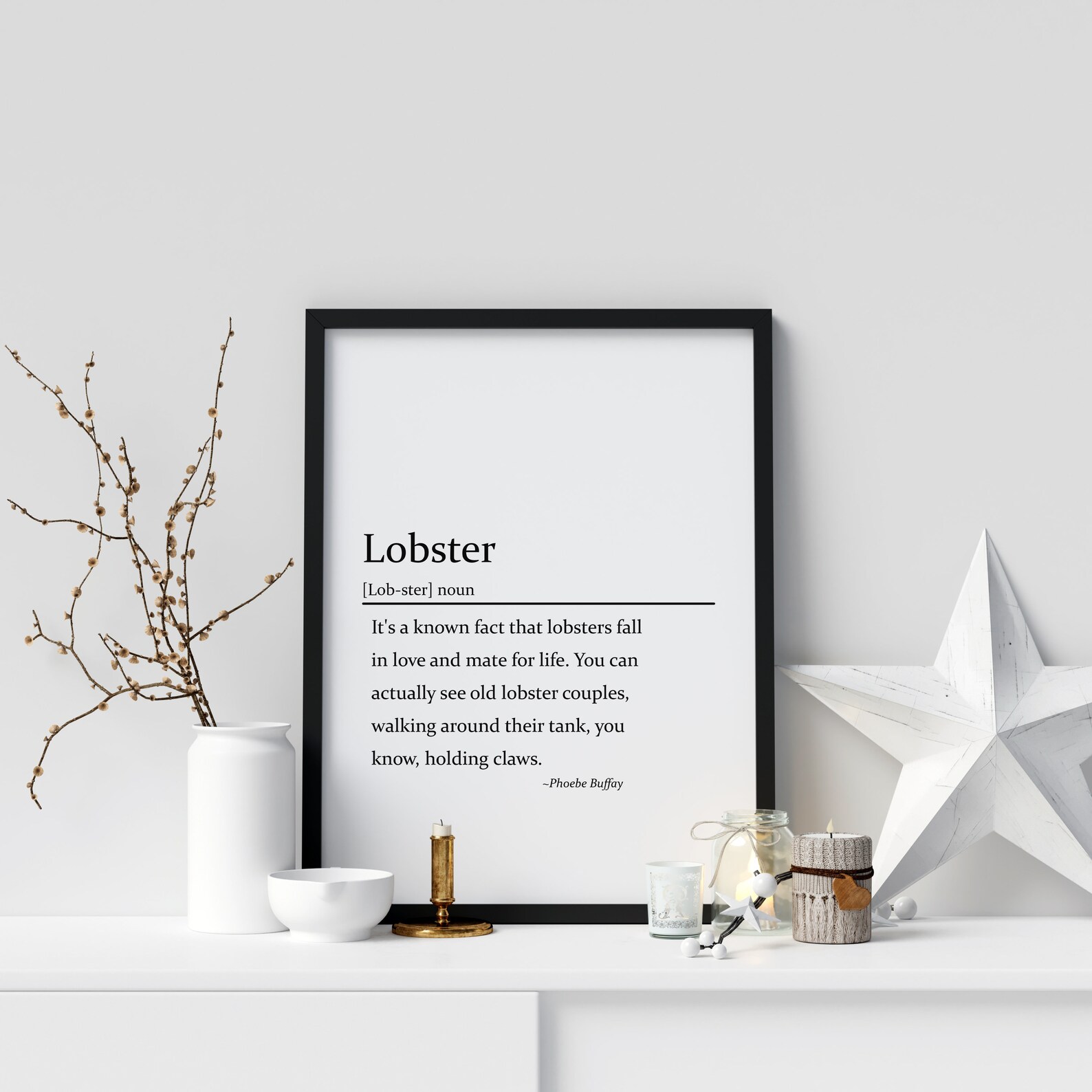 Custom Quote Friends Tv Show lobster Quote - Etsy