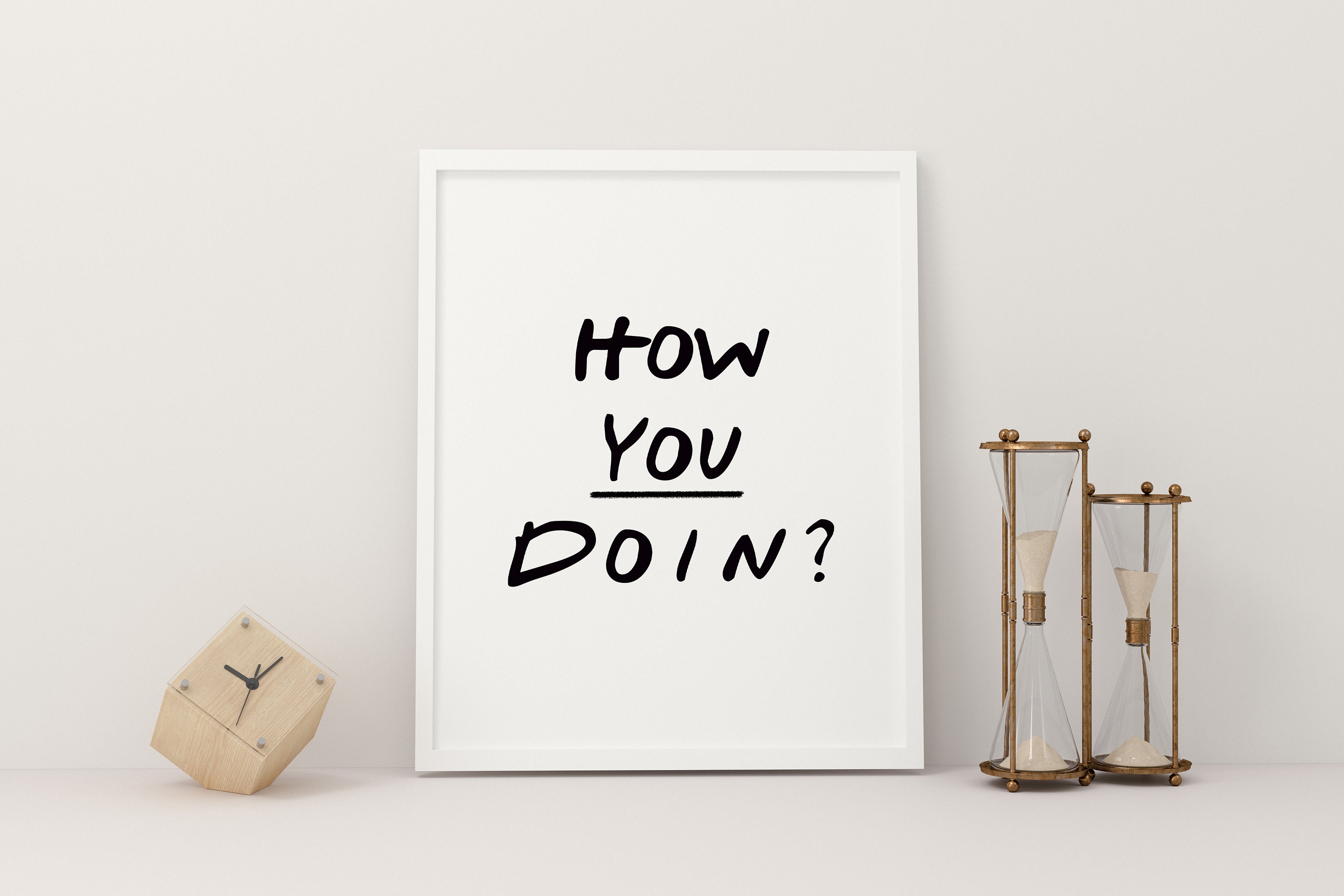 Custom Quote Friends Tv Show how You Doin . - Etsy UK