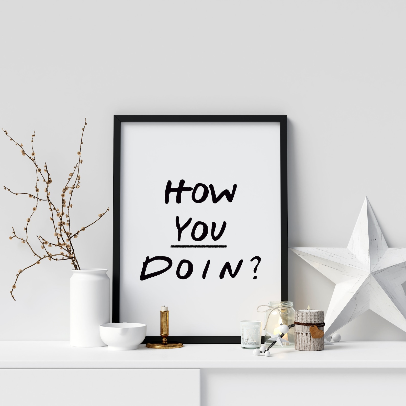 Custom Quote Friends Tv Show how You Doin . - Etsy UK