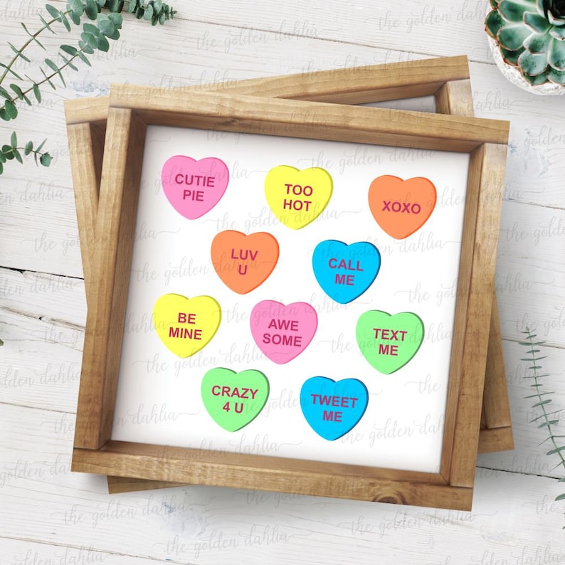 SVG Valentine's Conversation Heart Candy Heart Cut File Love Be Mine ...