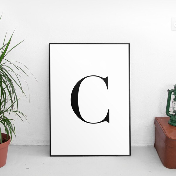 Letter C Print - Etsy