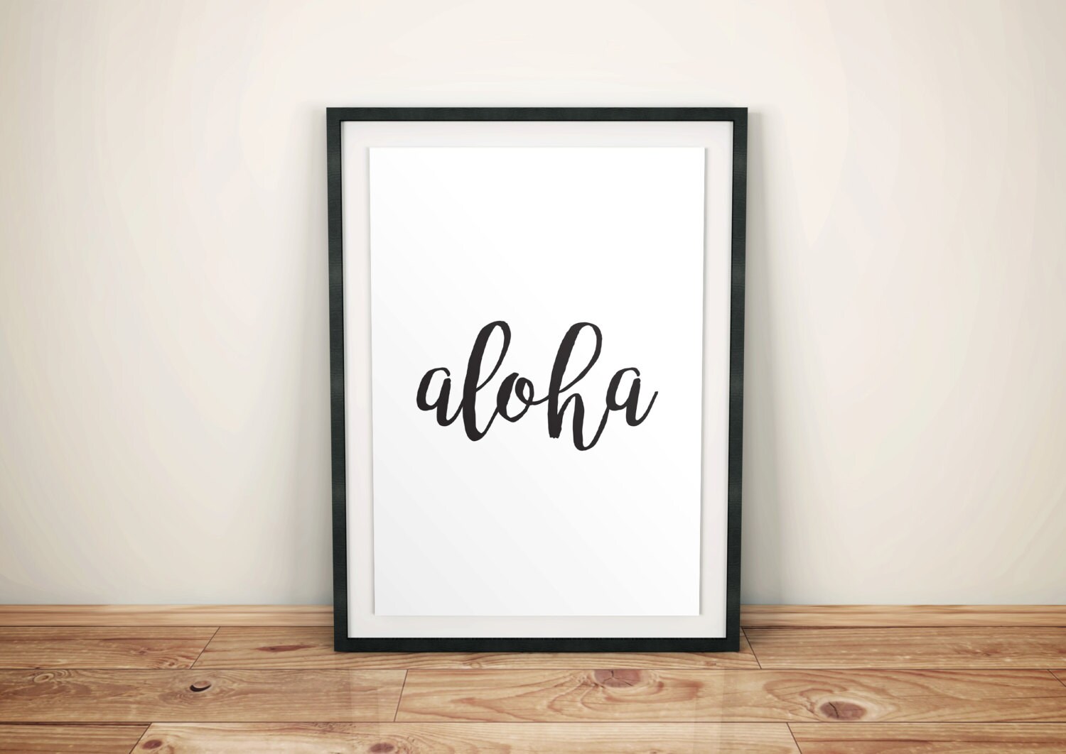 Aloha Print Aloha Wall Art Hawaii Print Digital Prints | Etsy