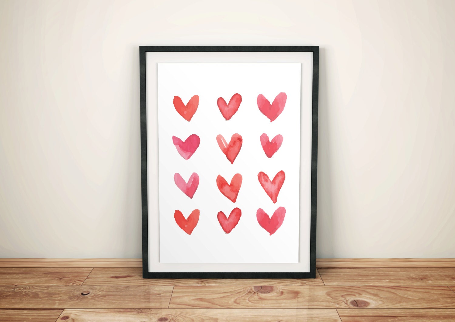 Heart Art, Love Hearts, Love Print, Modern Minimal, Art Modern, Pink ...