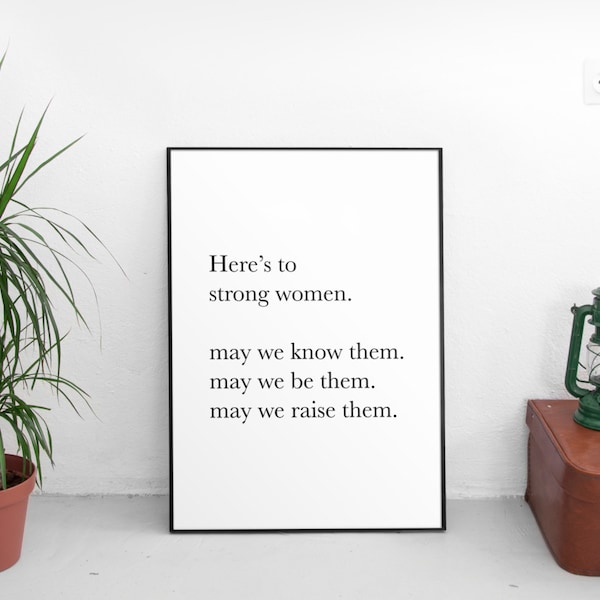 Strong Women Print - Etsy