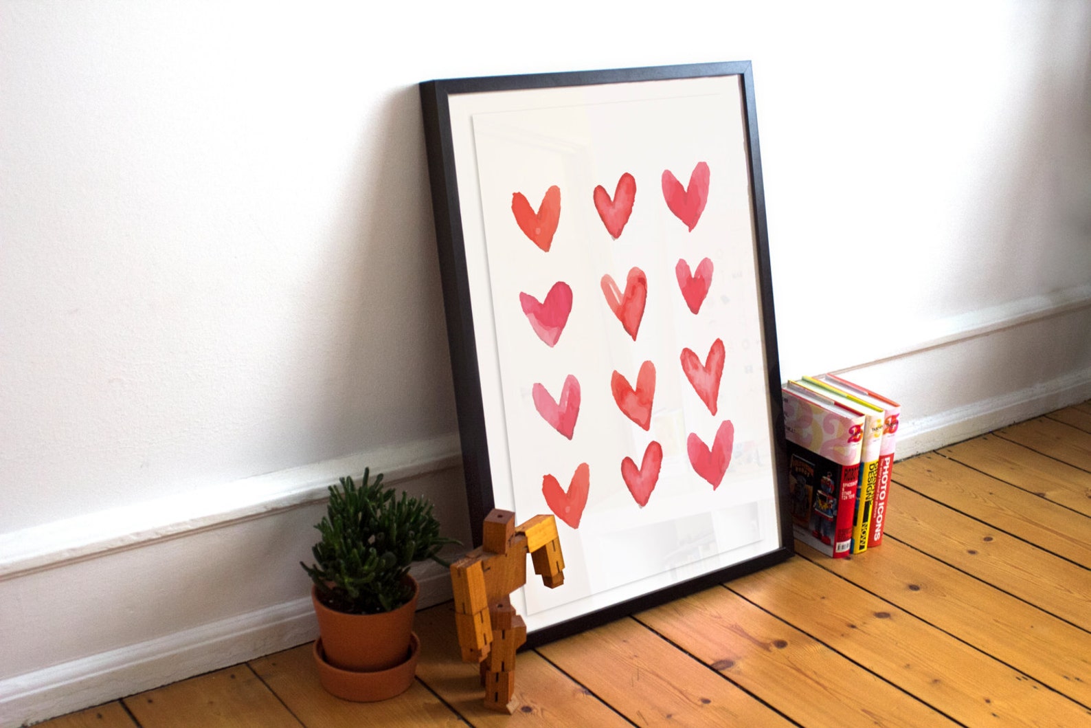 Heart Art, Love Hearts, Love Print, Modern Minimal, Art Modern, Pink ...
