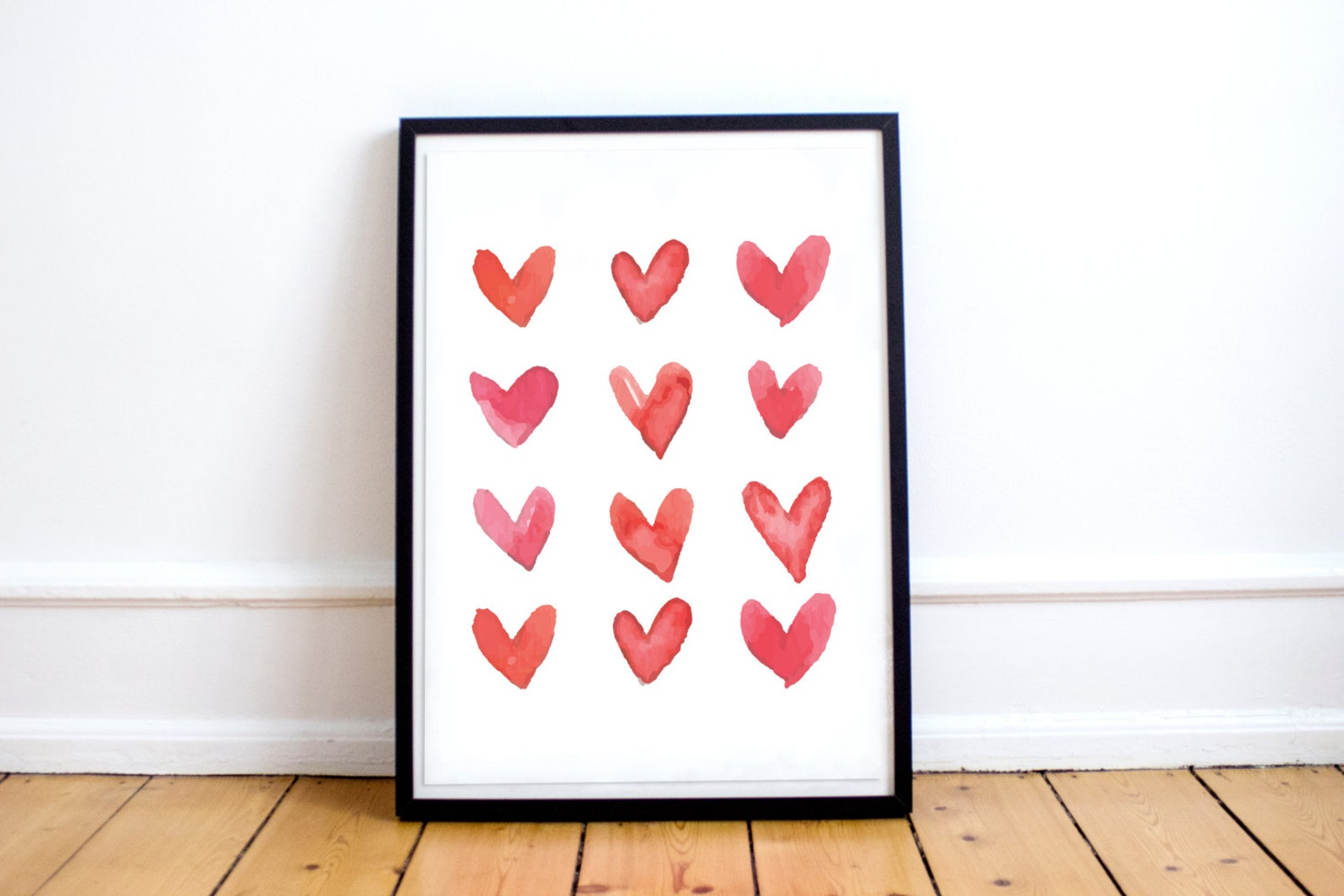 Heart Art, Love Hearts, Love Print, Modern Minimal, Art Modern, Pink ...