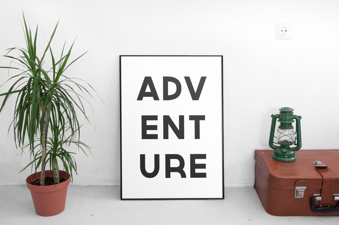 Adventure Printable Art Print,travel,typography Wall Art, Explore ...