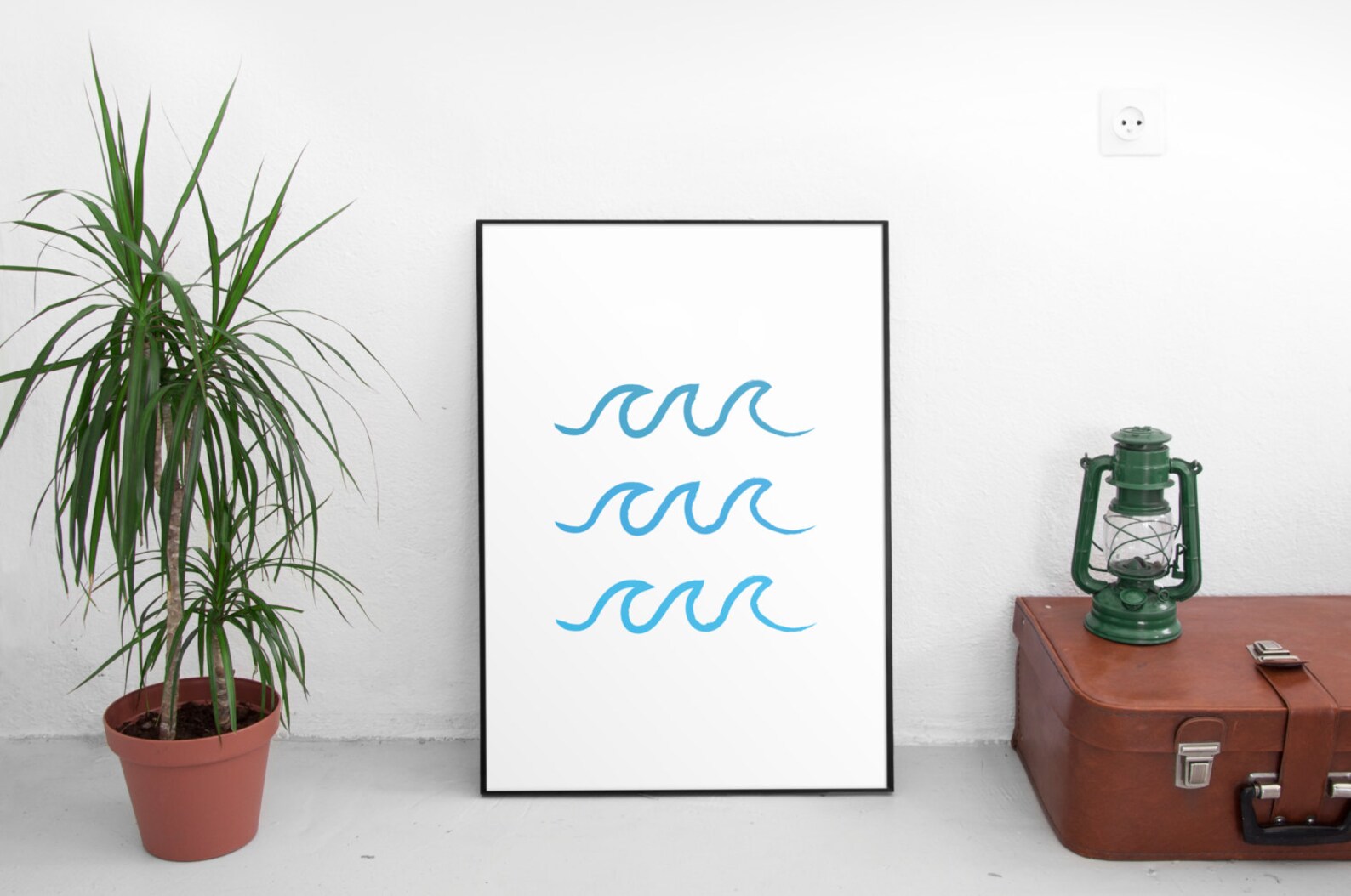 Wave Art, Wave Print, Wave Prints, Blue Wave Print Art, Teal Ocean Wall ...