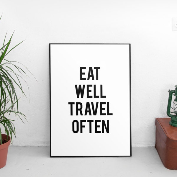 Eat Well Print - Etsy