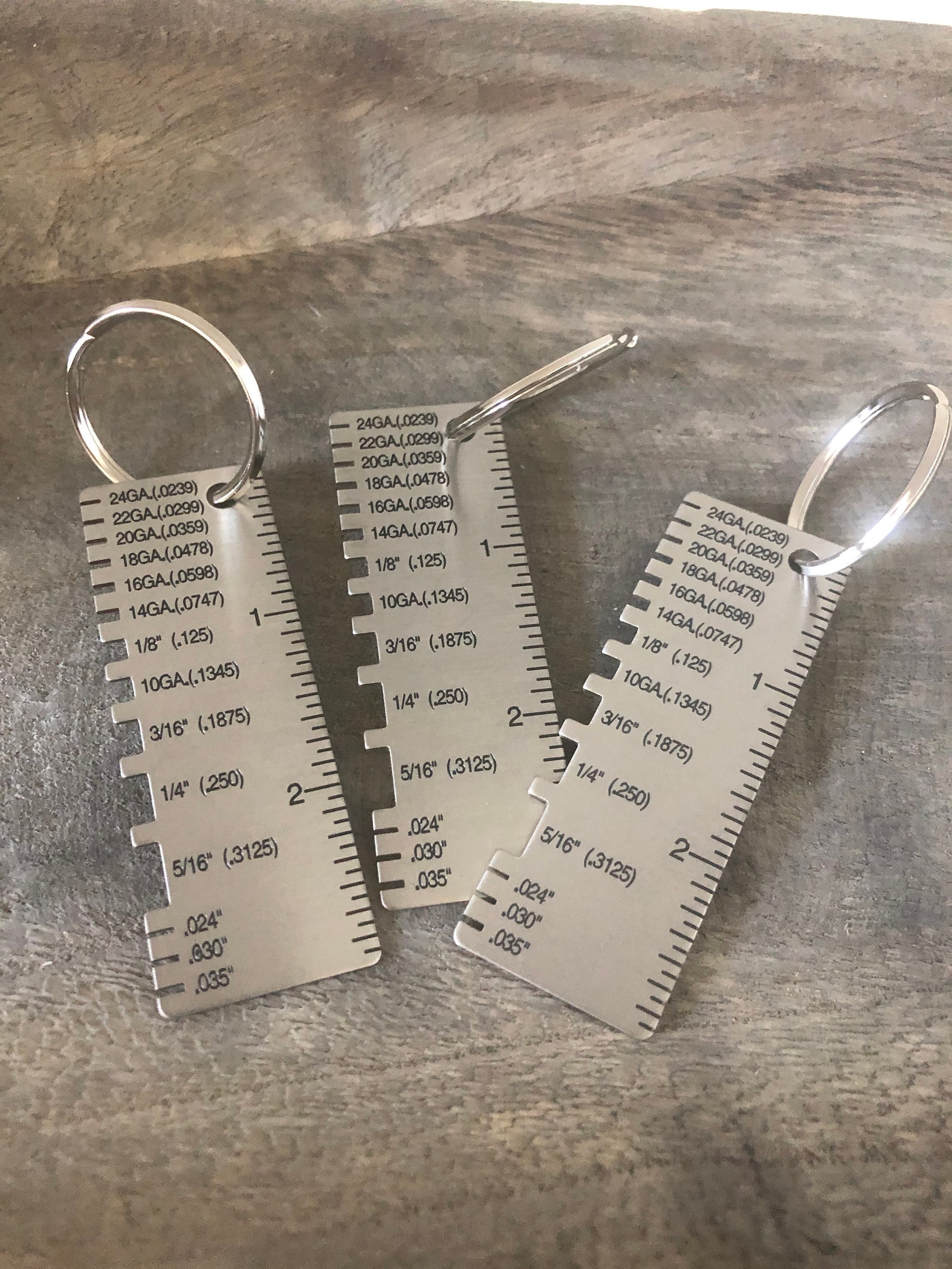 Stainless Steel Metal Gauge, Pocket Metal Gauge, Craft Tool, Hobby Tool ...