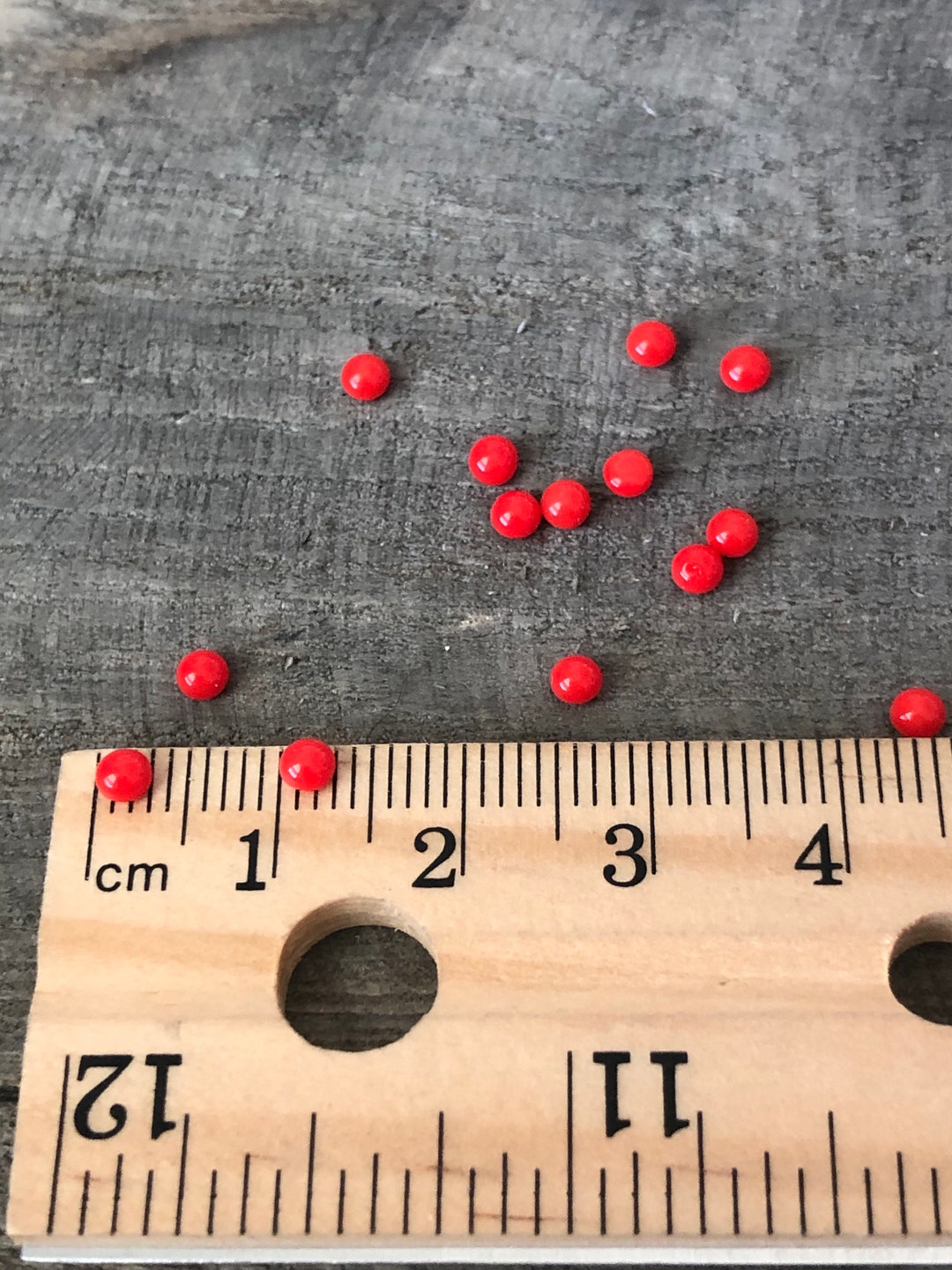3mm Red Glass Cabochons, 3mm Red Stones, Round Red Cabs, Jewelry Making ...