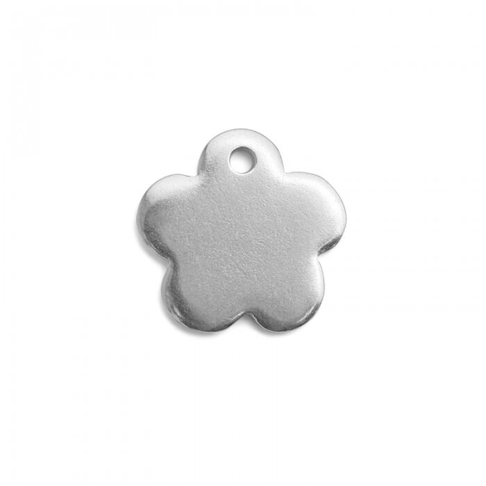 Pewter 5 Petal Flower Blank Impressart Pewter Flower Pewter - Etsy