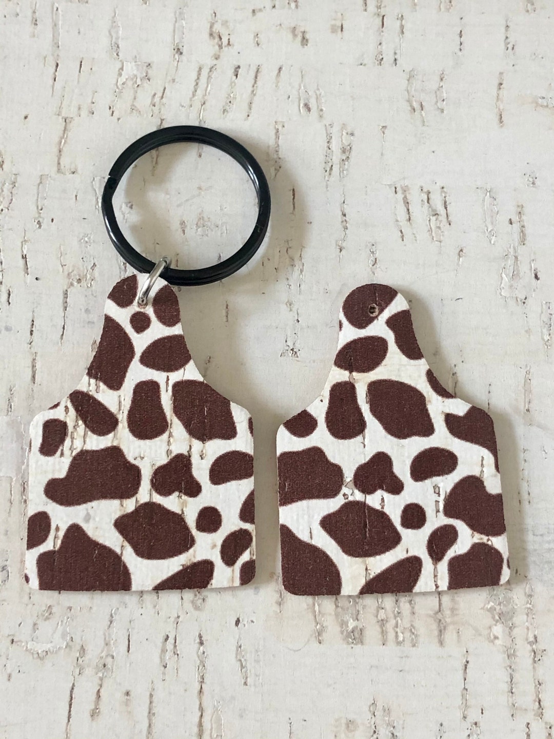 Genuine Leather Cow Tag Precut, Cow Tag Die Cut, Cork Cow Tag, Rodeo ...