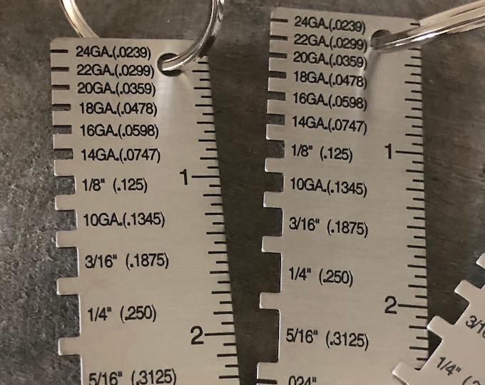 Stainless Steel Metal Gauge, Pocket Metal Gauge, Craft Tool, Hobby Tool ...