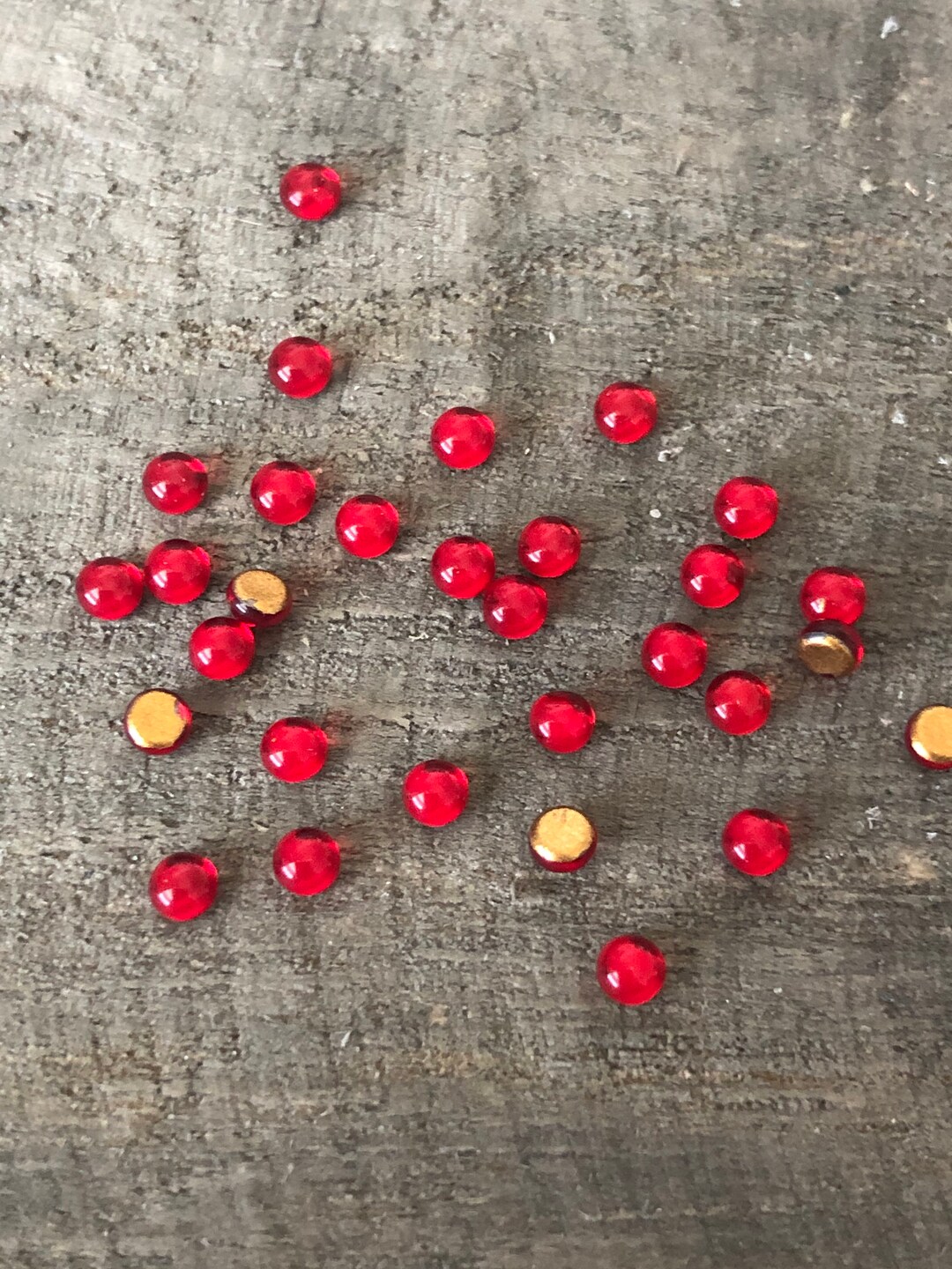 3mm Ruby Red Cabochons, 3mm Round Cabs, Bezel Settings, Jewelry ...