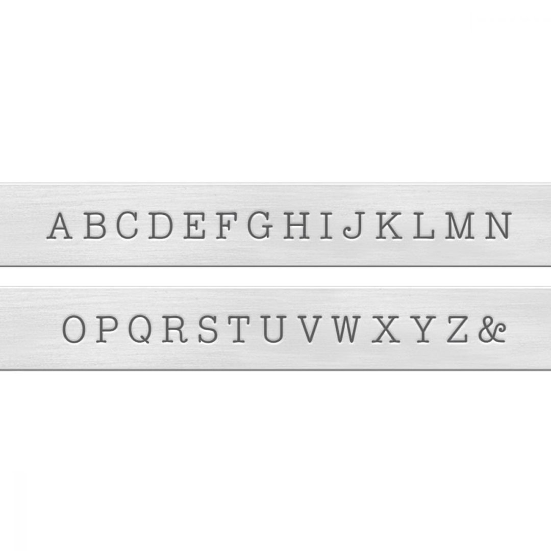 Typewriter Font Metal Stamps, 3mm Uppercase Font, Hobby Tools, Metal ...