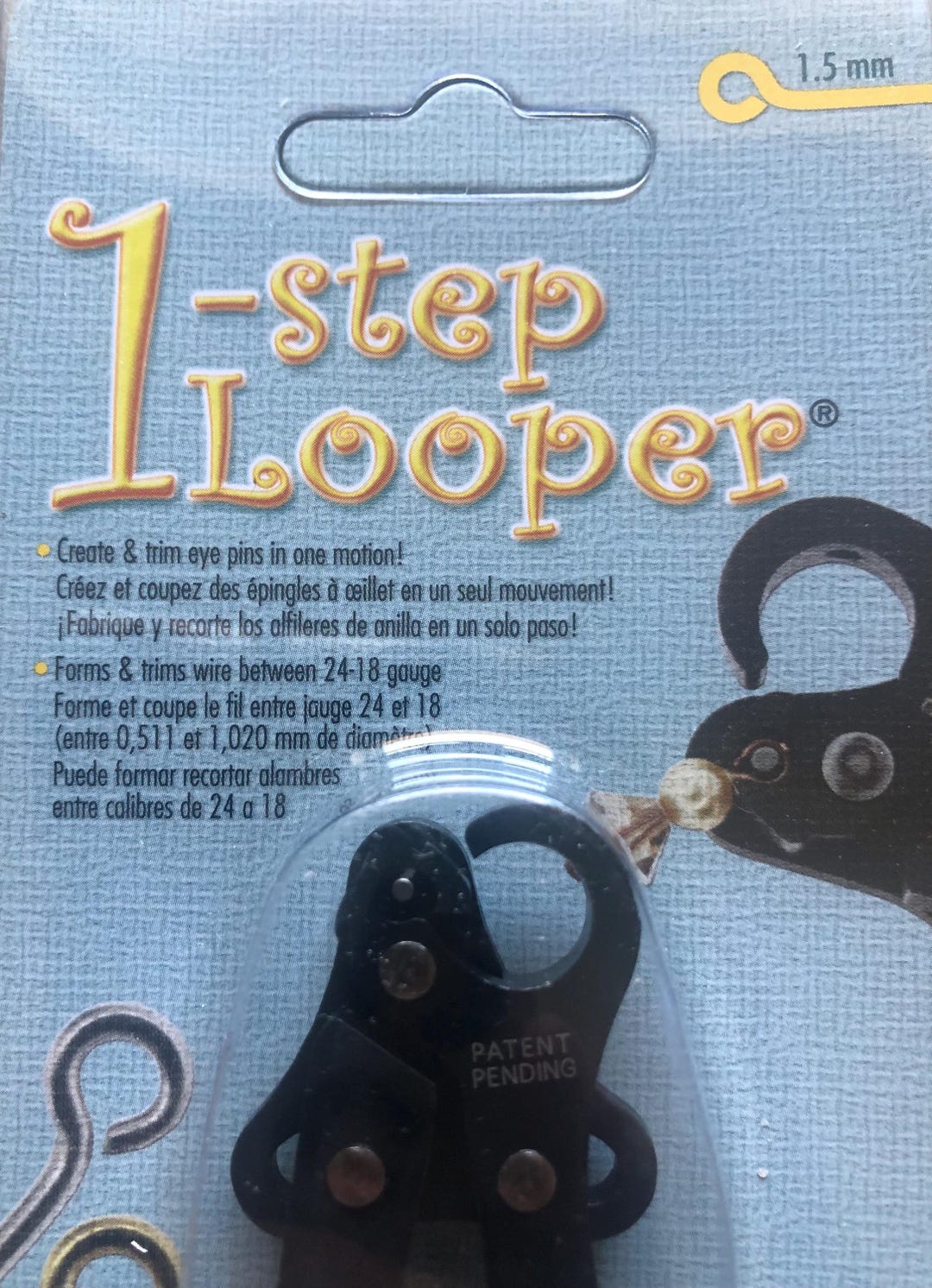 Beadsmith One Step Looper, 1.5mm Looper, Jewelry DIY Tools, Eye Pin ...