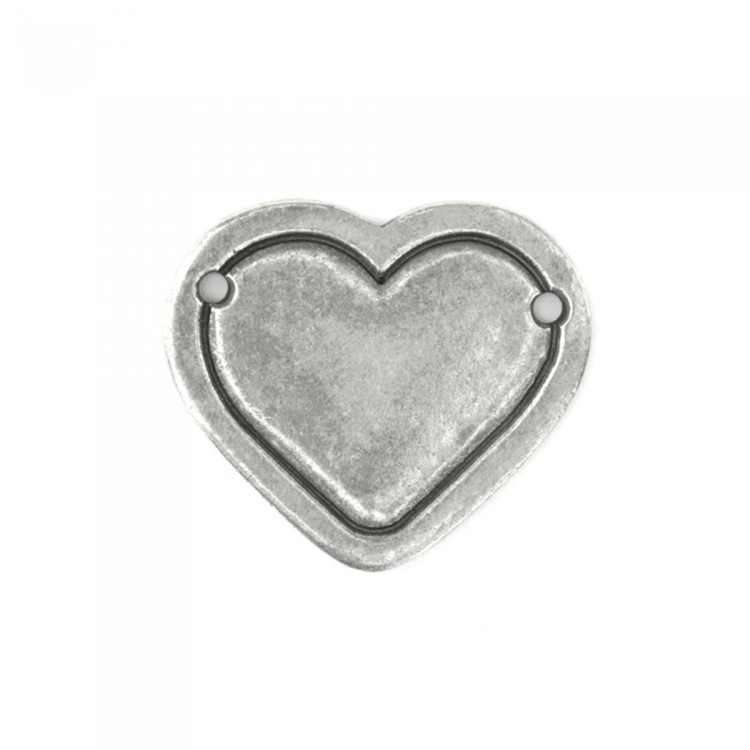 Pewter Heart Blank, Impressart 1 1/8heart Blank, Pewter Heart, Love ...