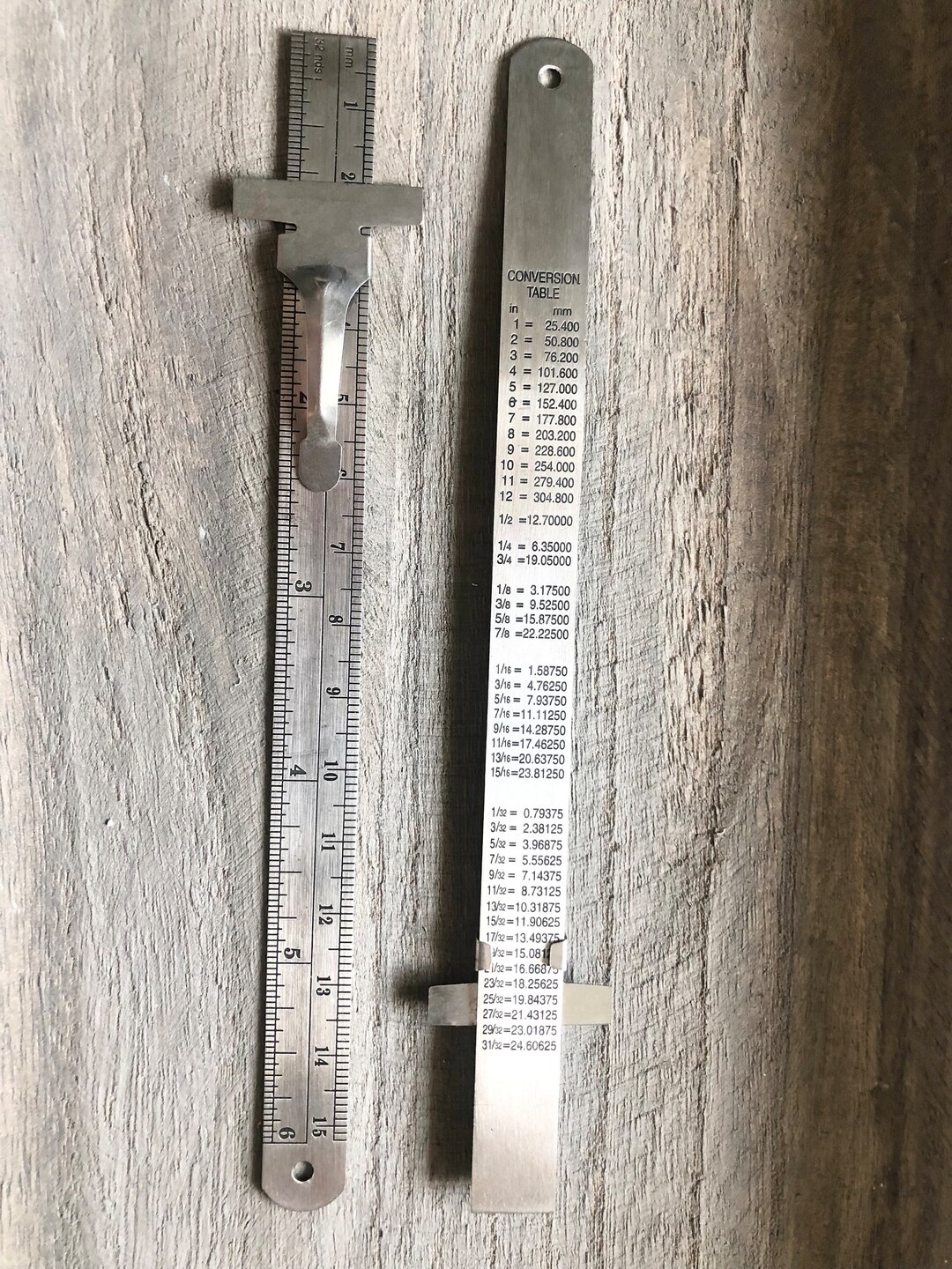 6" Steel Pocket Ruler, Small Measuring Tool, Jewelry Making, Clip Ruler ...