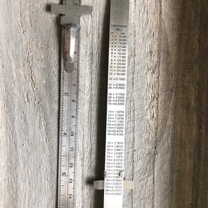 6" Steel Pocket Ruler, Small Measuring Tool, Jewelry Making, Clip Ruler ...