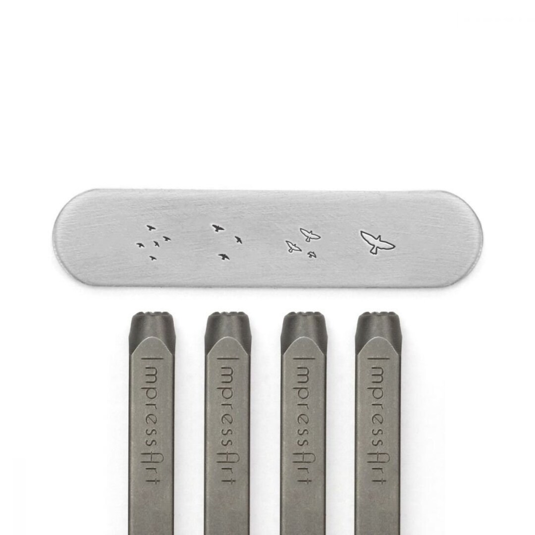 Impressart Bird Stamp Pack, Metal Stamping Tools, Nature Stamps ...