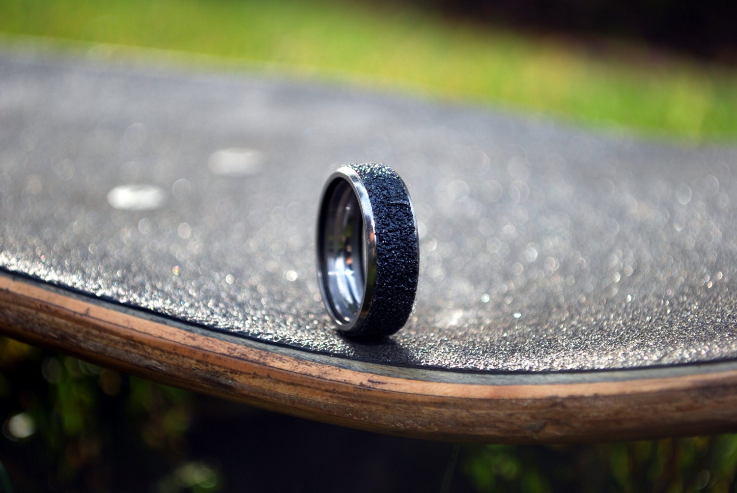 Steel Skateboard Ring Metal Ring Made From Skateboard Grip - Etsy
